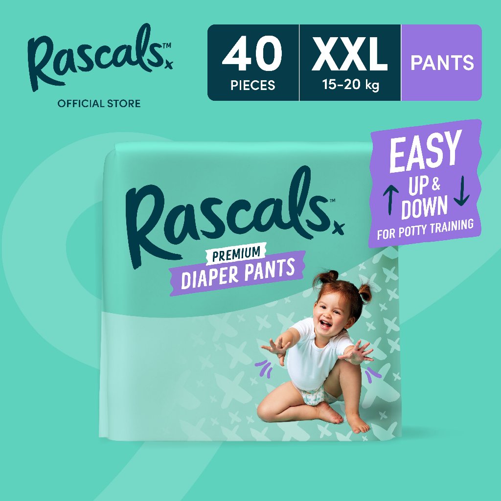 Rascals Diaper Pants Jumbo Pack - Xxl, 40 Pads | Shopee Philippines