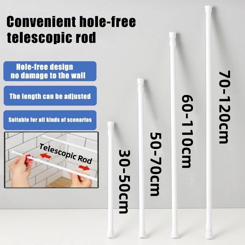 Telescopic rod for clothes Clothes drying rod heavy duty adjustable ...