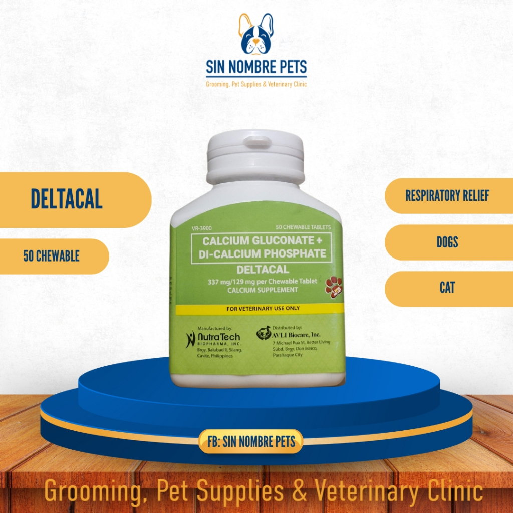 DELTACAL 50's Chewable Tablet Calcium Supplement for Dogs and Cats ...