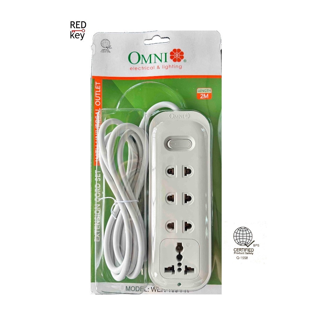 Omni Extension Cord Set WER-103-PK | Shopee Philippines