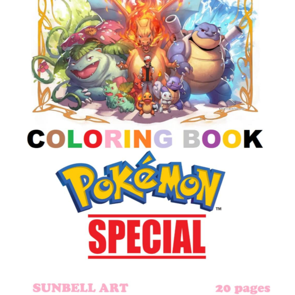 Coloring Book with Crayon Pokemon Special Edition | Shopee Philippines