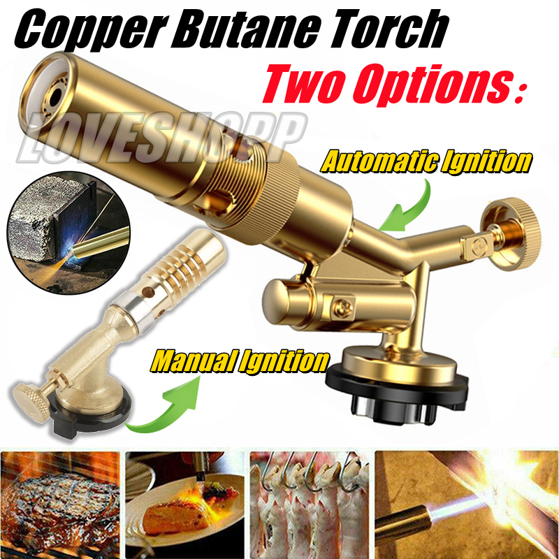 Copper Butane Torch Head Professional Culinary & Grilling Tool for BBQ ...