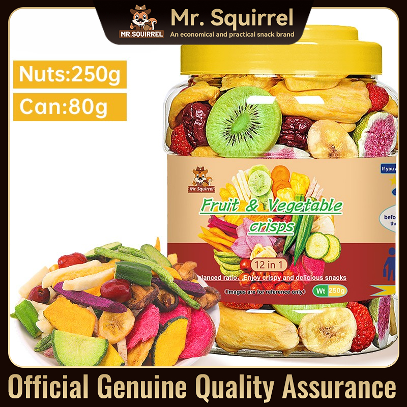 Mr. Squirrel Dried Fruit 12-in-1 Vegetable Chips Dried Vegetables Snack ...