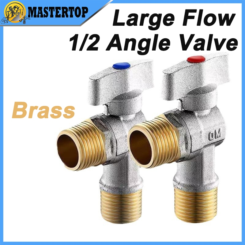 Brass Ball Valve G1/4 Bathroom Faucet Angle Valve Large Displacement ...