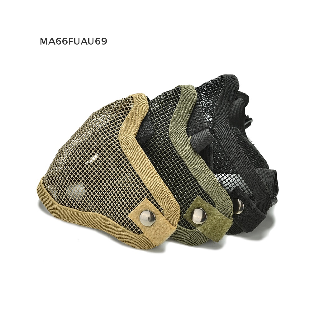 Clearance sale Metal Mesh Camouflage Army Mask 3 Colors Steel Mesh Half ...