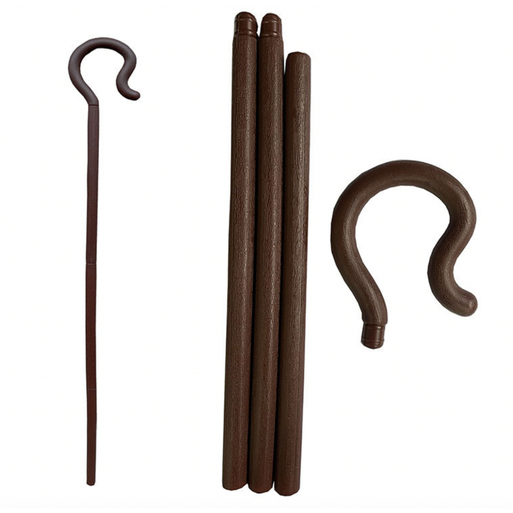 Shepherd Staff for Kids Adults Roleplay Bible Character Cosplay Book ...