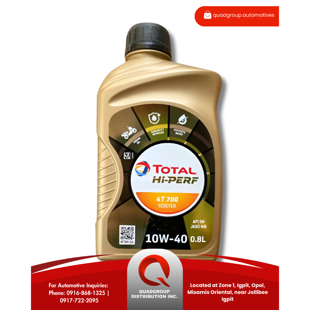 TOTAL HI PERF 4T 700 SCOOTER 800ML | Shopee Philippines