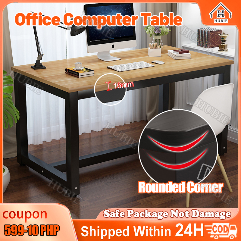 Computer Table L-shaped Office Table Solid Wood Furniture Home Study ...