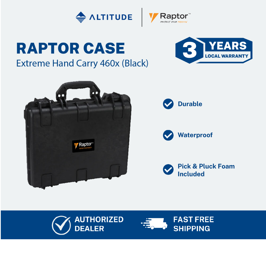 Raptor Case Extreme Hand Carry 460x Hard Shockproof Carrying Equipment ...