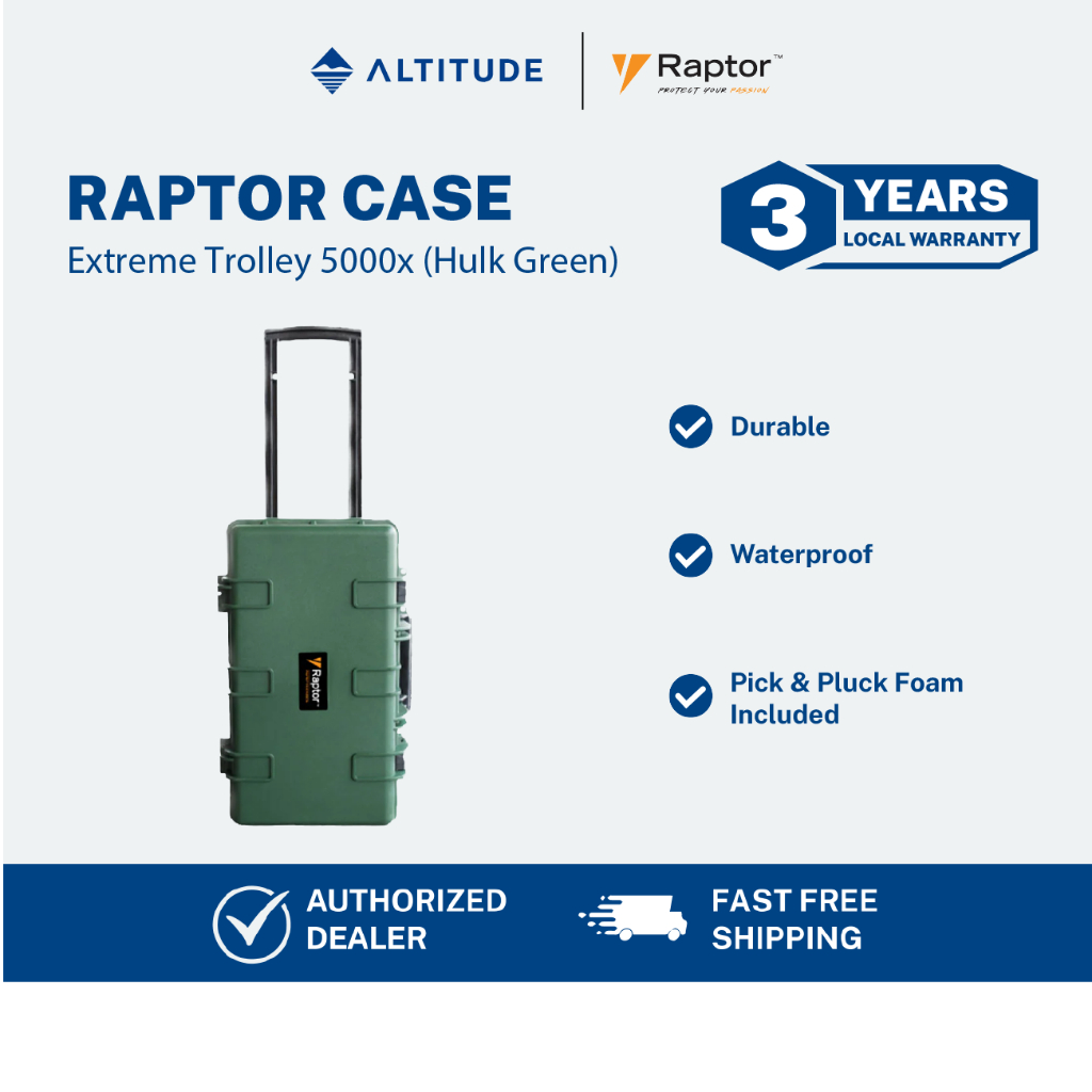 Raptor Case Extreme Trolley 5000x Waterproof Dustproof Trolley and ...
