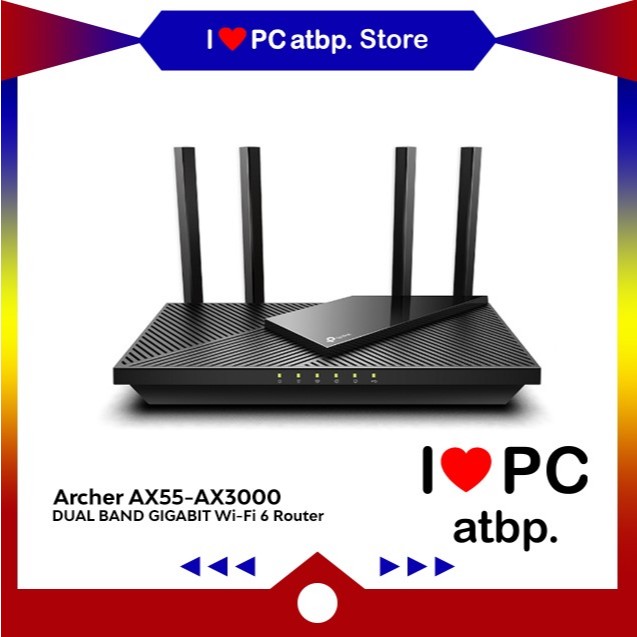 TPLINK Archer AX55 - AX3000 Dual Band Gigabit Wi-Fi 6 Router | Shopee ...