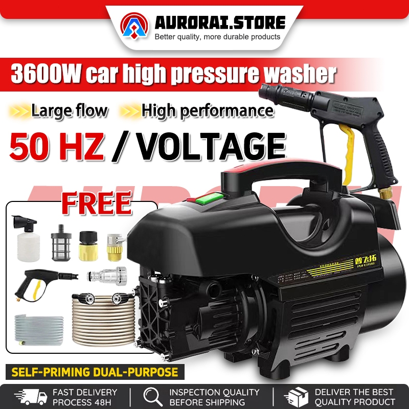 3600W High Pressure Cleaner 220V Portable High Pressure Cleaner Spray High Pressure Car Washer ...