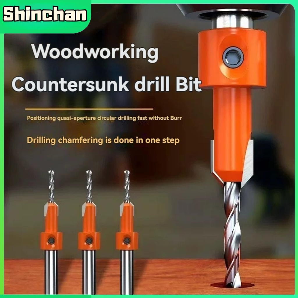 HSS Countersink Drill Bit Set for Woodworking 8/10mm Hex Shank Screw ...
