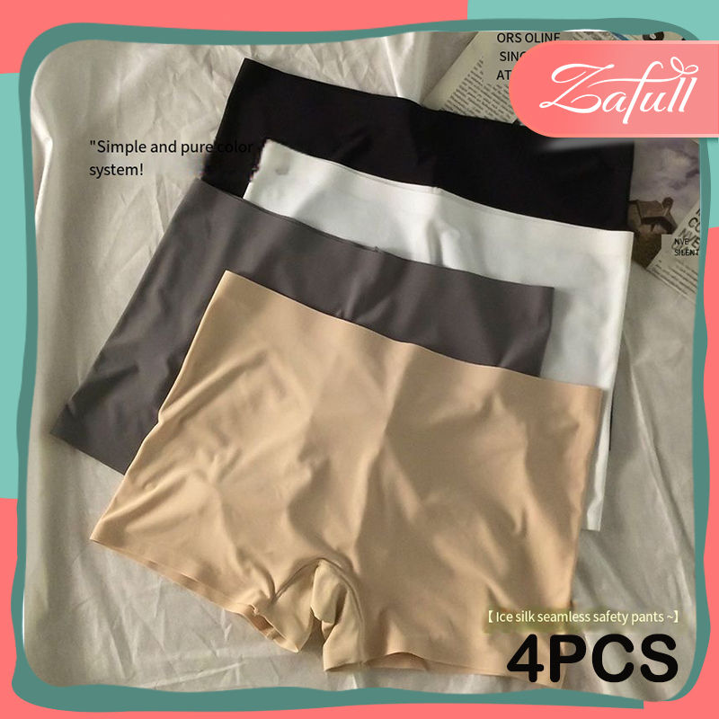 【Z&F】#4PCS High Waist Panty Shorts For Women Boyleg Seamless Shorts ...