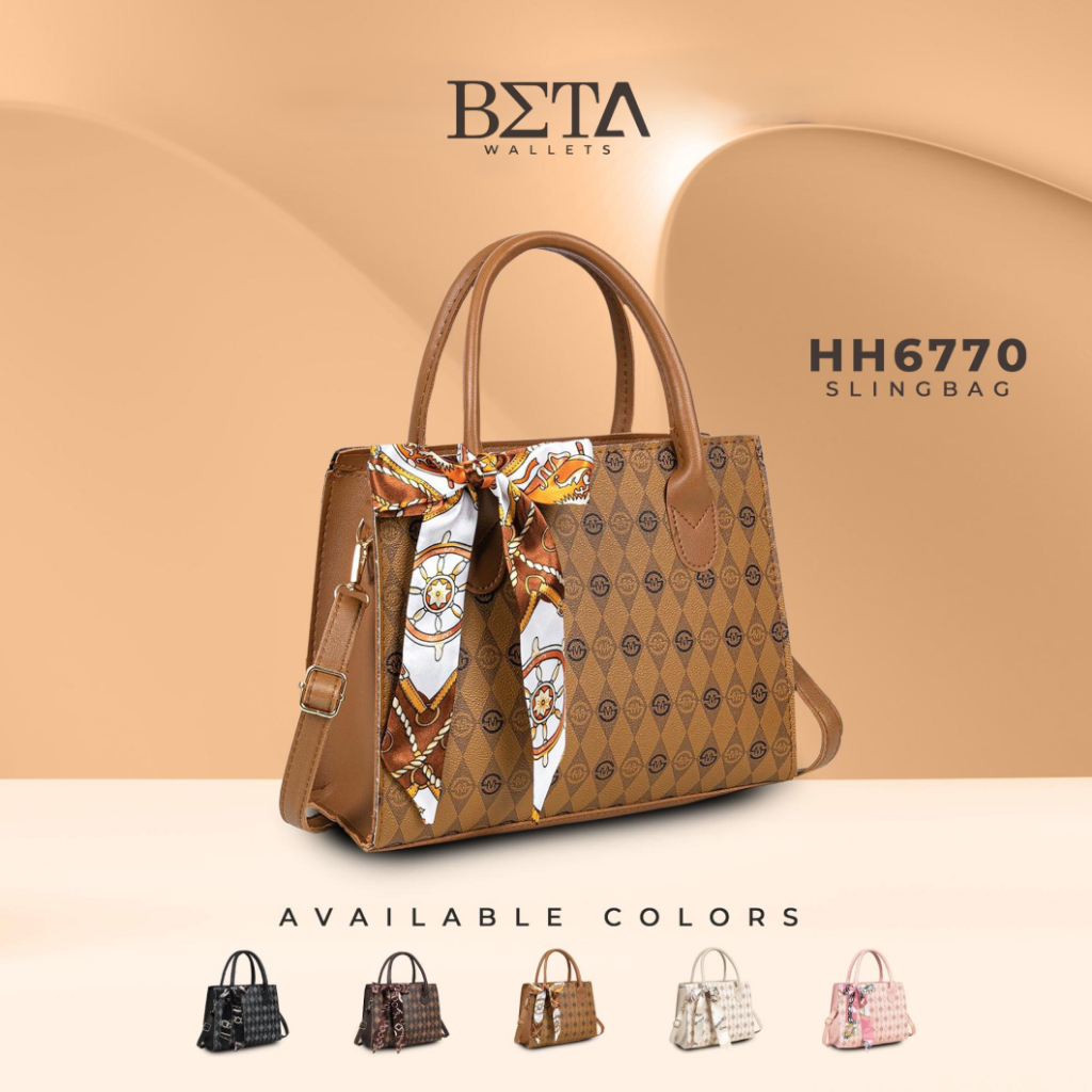 BETA Handbag For Woman Waterproof Leather Cute Korean Elegant Ladies ...