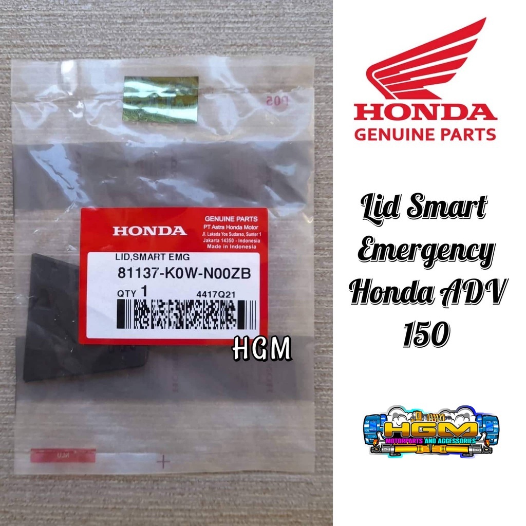 LID SMART EMERGENCY HONDA ADV 150 | 81137-K0W-N00ZB | Shopee Philippines
