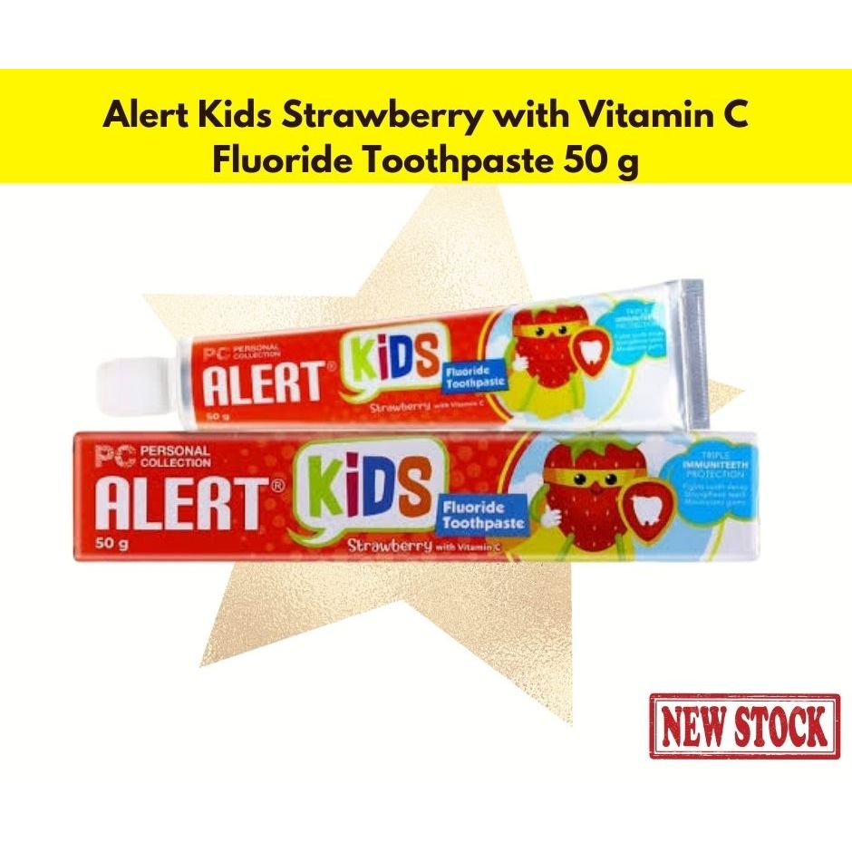 Personal Collection Alert Kids Strawberry with Vitamin C Fluoride ...