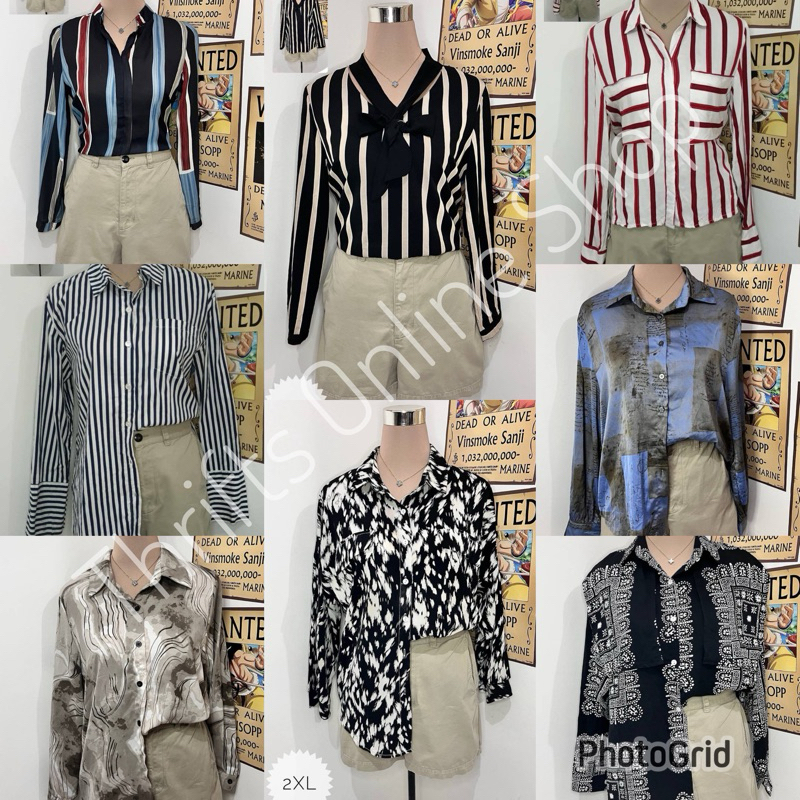 Preloved PoloBlouse/Blouse/DressShirt/Sleeveless | Shopee Philippines