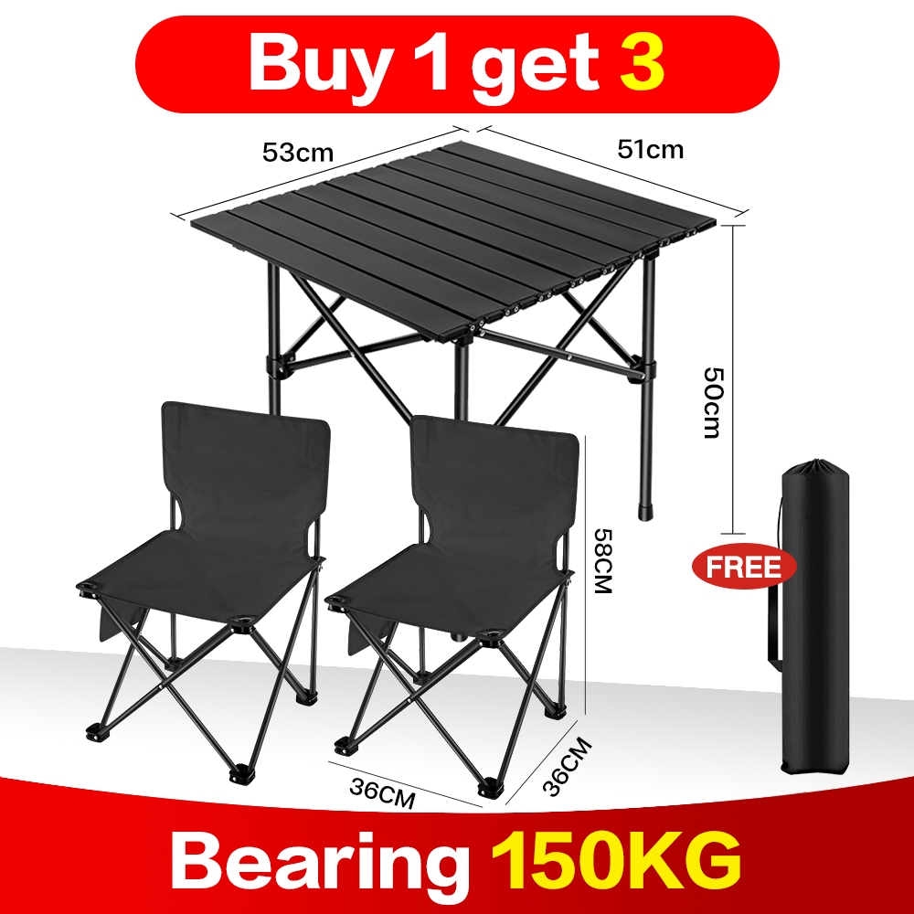 （Buy 1 Take 3）Family Outdoor Set-1 Table+2 Chairs Packaged Together ...