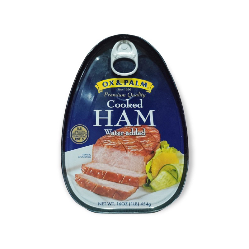 OX and Palm Cooked Pear Shaped Ham Water Added 454g | Shopee Philippines