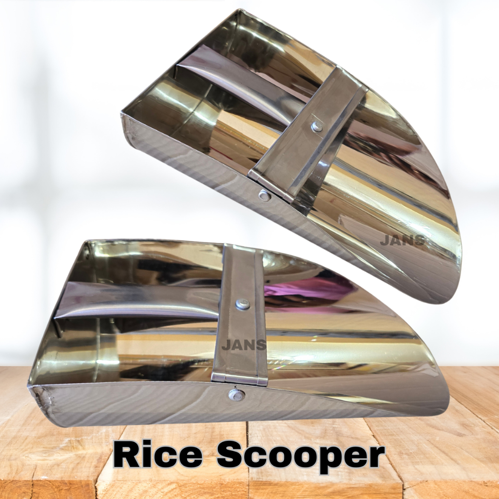 Sandok ng Bigas Rice Scooper Stainless Steel Makapal | Shopee Philippines