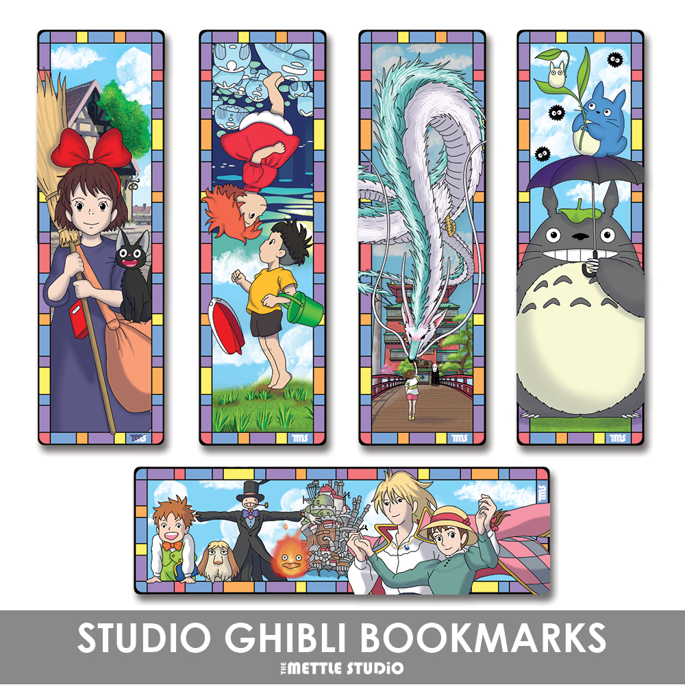 TMS | Studio Ghibli Bookmarks – Howl’s, Kiki’s Delivery Service, Ponyo ...