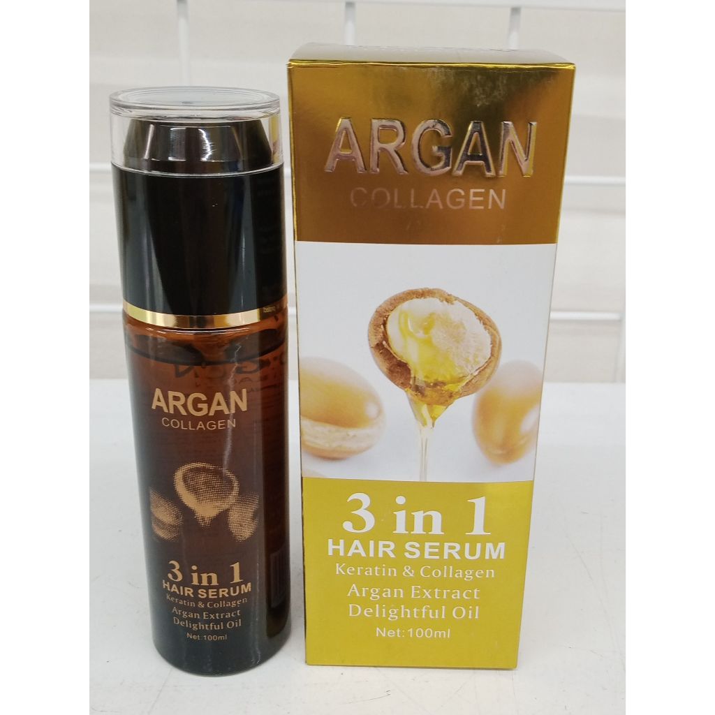 Argan Collagen 3 in 1 Hair Serum (100ml)2010F | Shopee Philippines