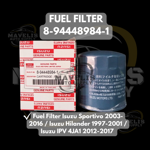 Fuel Filter 8-94448984-1 Isuzu Sportivo 2003-2016 / Isuzu Hilander 1997 ...