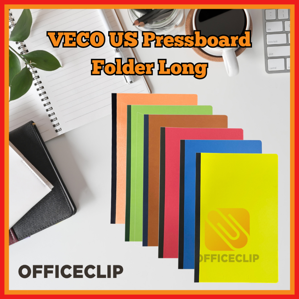 OfficeClip VECO US Colored Pressboard Folder Long | Sold per pc ...