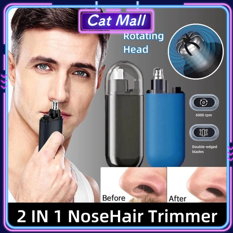 Electric Nose Hair Trimmer For Men Waterproof USB Charging Mini Nose ...