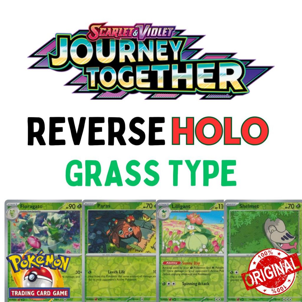 Reverse Holo - Journey Together JTG - Scarlet and Violet - Grass Type ...