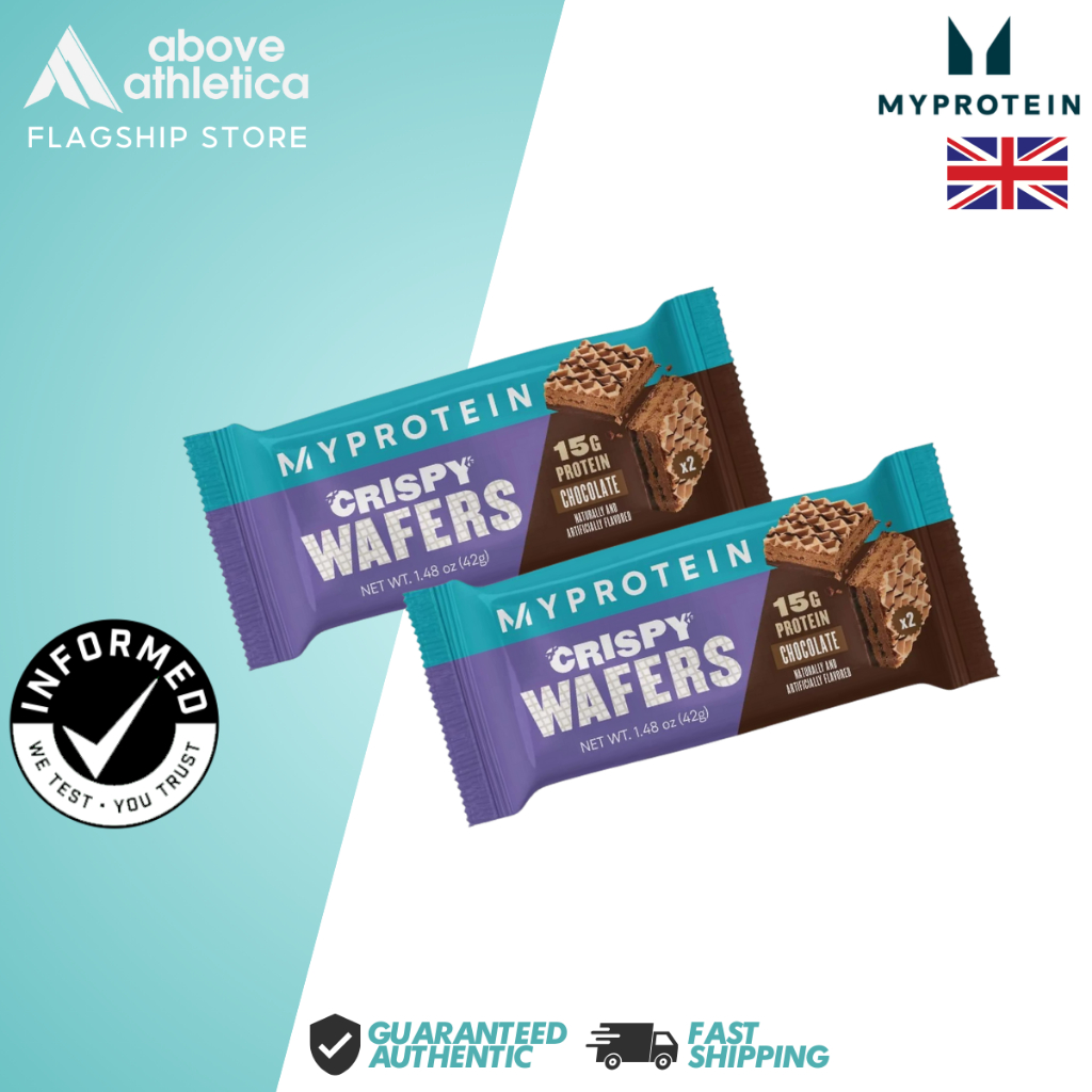 MyProtein Crispy Chocolate Protein Wafer, 15g Protein - 1 Bar | Shopee ...