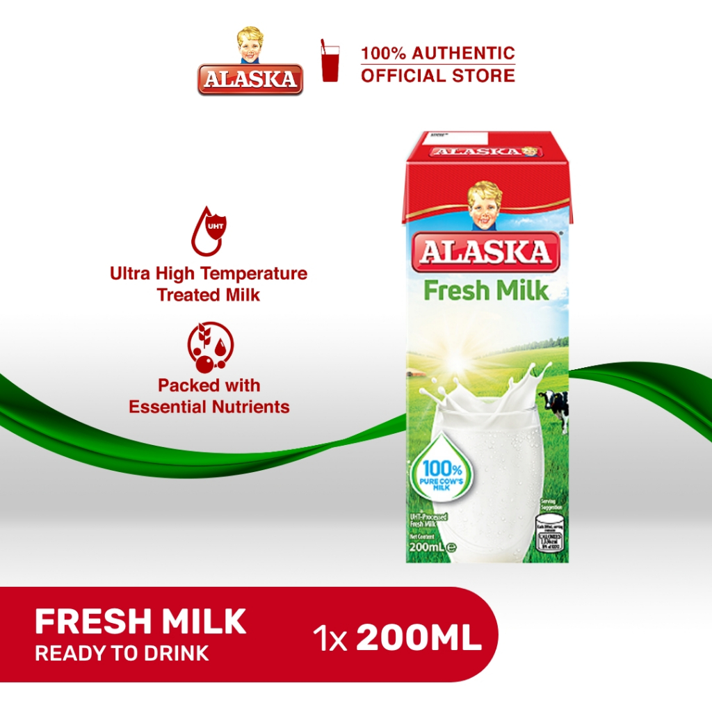 Alaska Fresh Milk Brik 200ml | Shopee Philippines