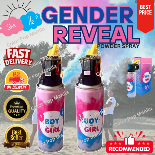 GENDER REVEAL COLOR SMOKE POWDER SPRAY | Shopee Philippines