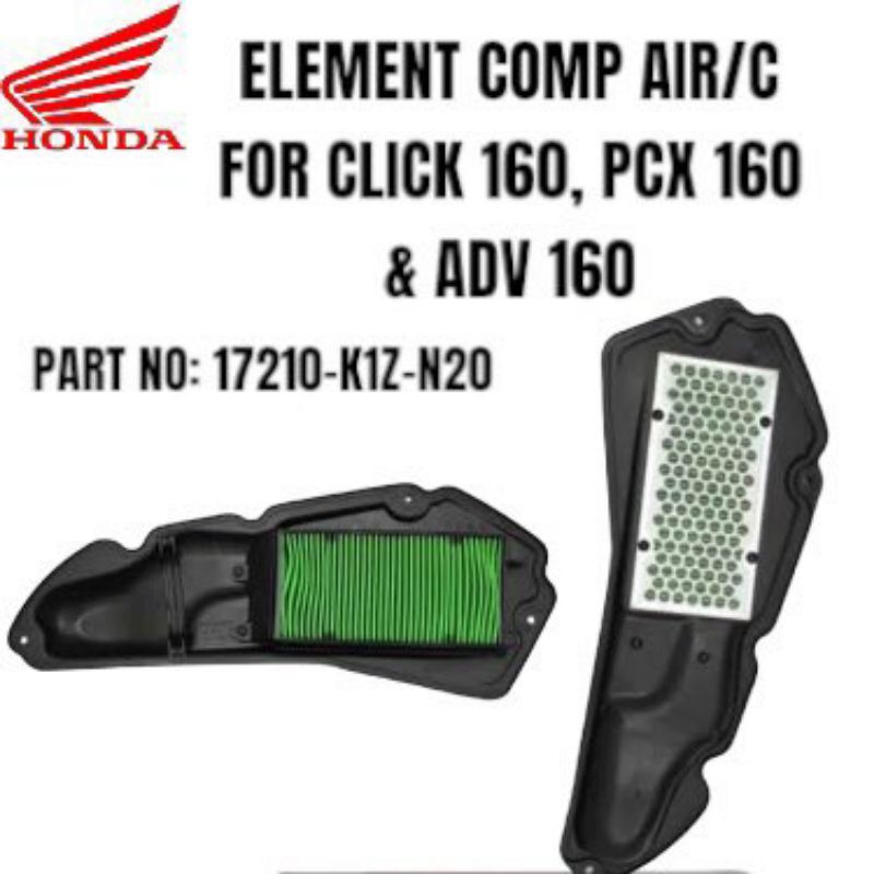 HONDA PCX/CLICK/ADV 160 ELEMENT COMP AIR/CLEANER | Shopee Philippines