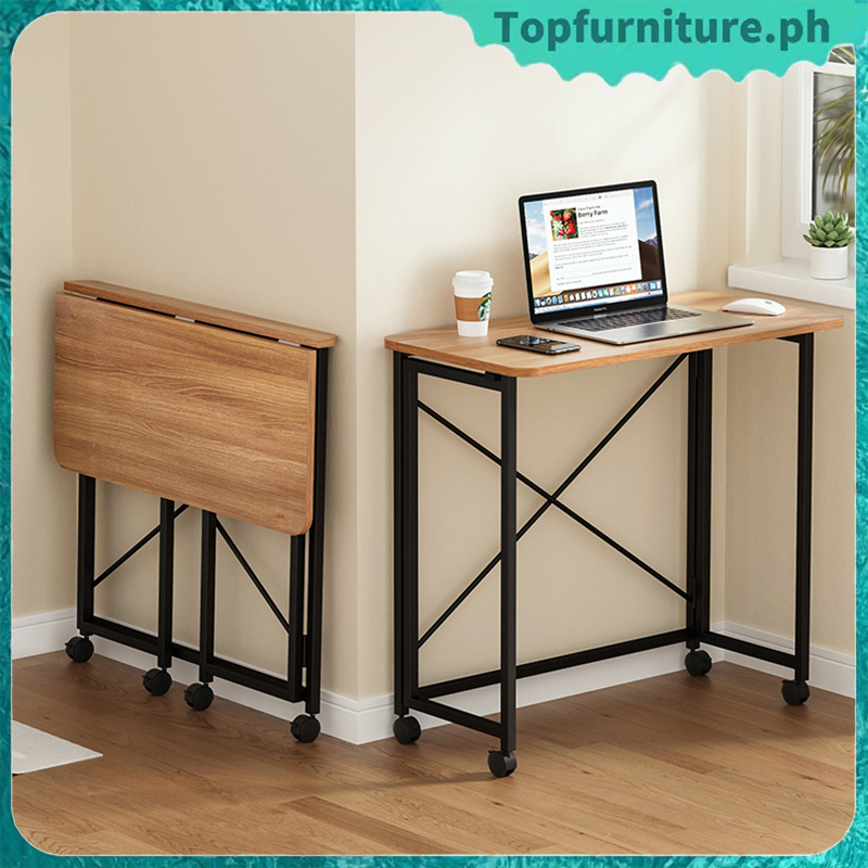 TOP - Removable Folding Desk Apartment Home Simple Small Table Office ...