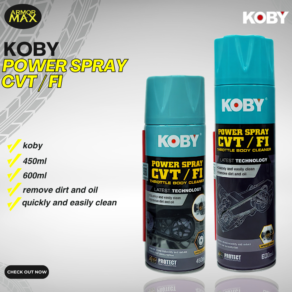 AM Koby Power Spray Cvt Fi Throttle Body Cleaner Original Motorcycle ...