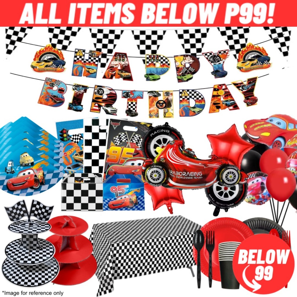 Racing Cars Theme Party Needs Decoration Backdrop Set Hot Wheels ...