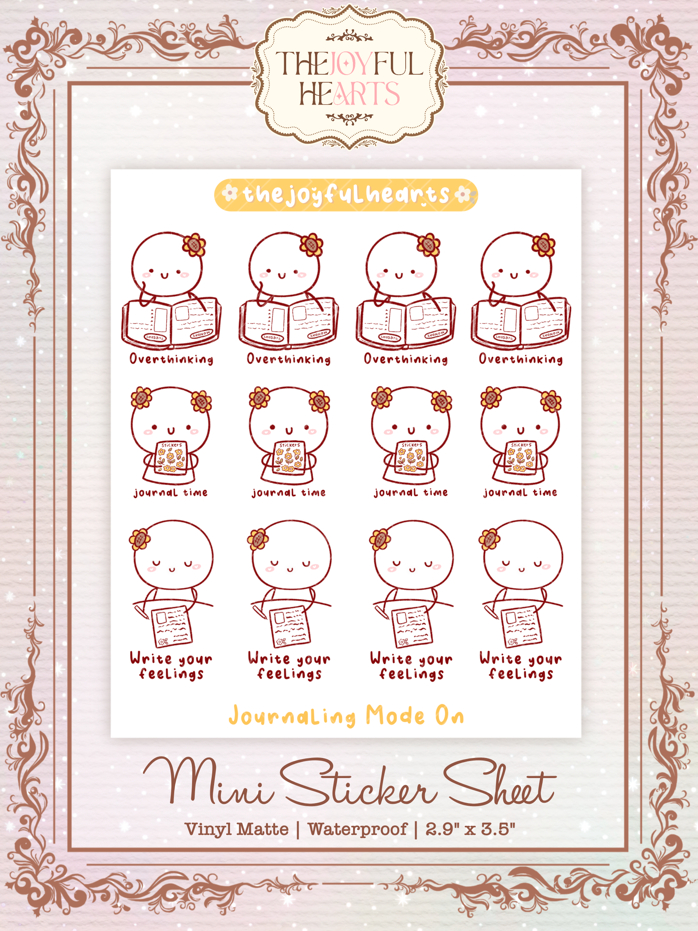 CUTE STICKER PLANNER - MINI JOURNALING STICKER SHEETS | JOURNALS ...