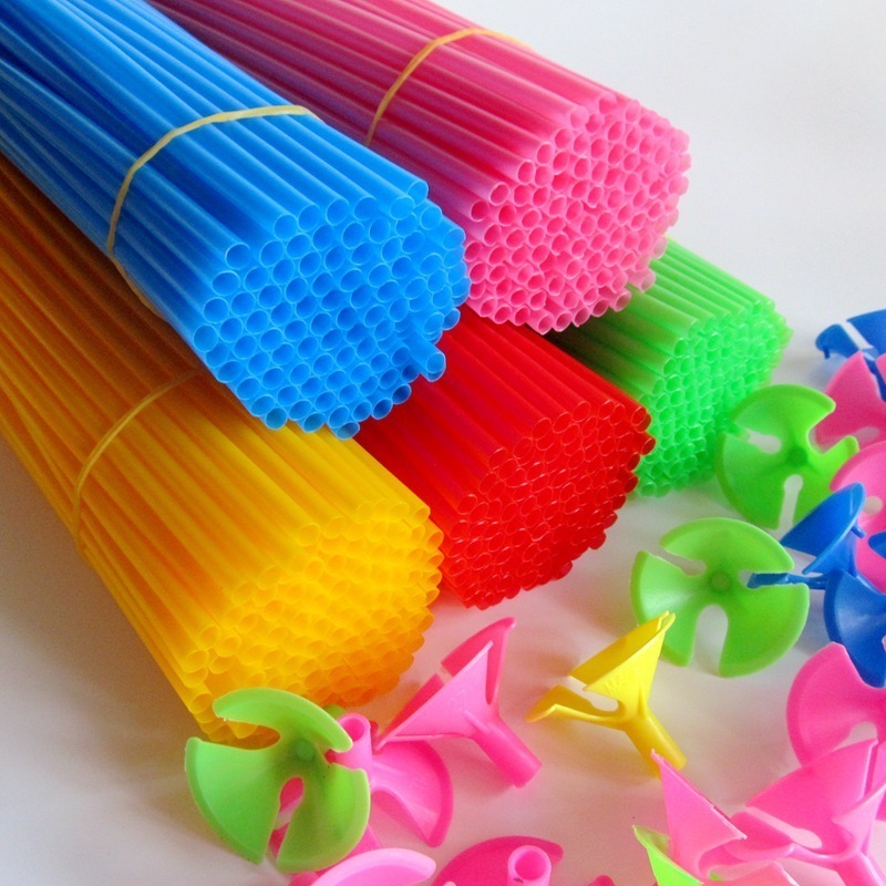 100PCS 40CM Big Stick Foil Balloon Huge Support Pole Balloons Stand ...