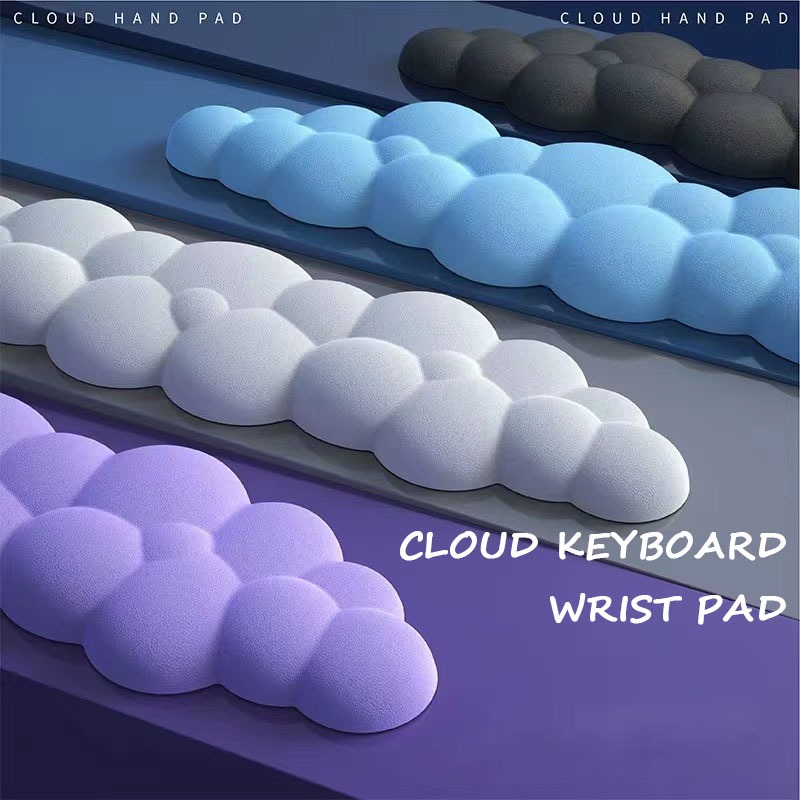 Soft Cloud Mouse Pad Keyboard Wrist Pad Material Memory Foam Keyboard Arm Rest Mat Cloud Wrist ...