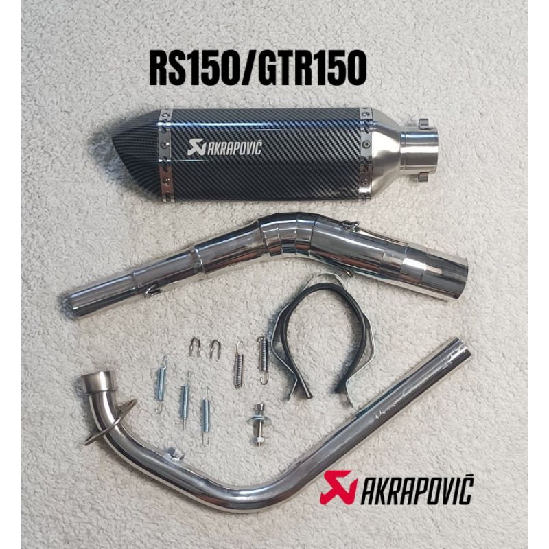 AKRAPOVIC Full System Exhaust Pipe for RS150 | GTR150 | WINNER X Big ...