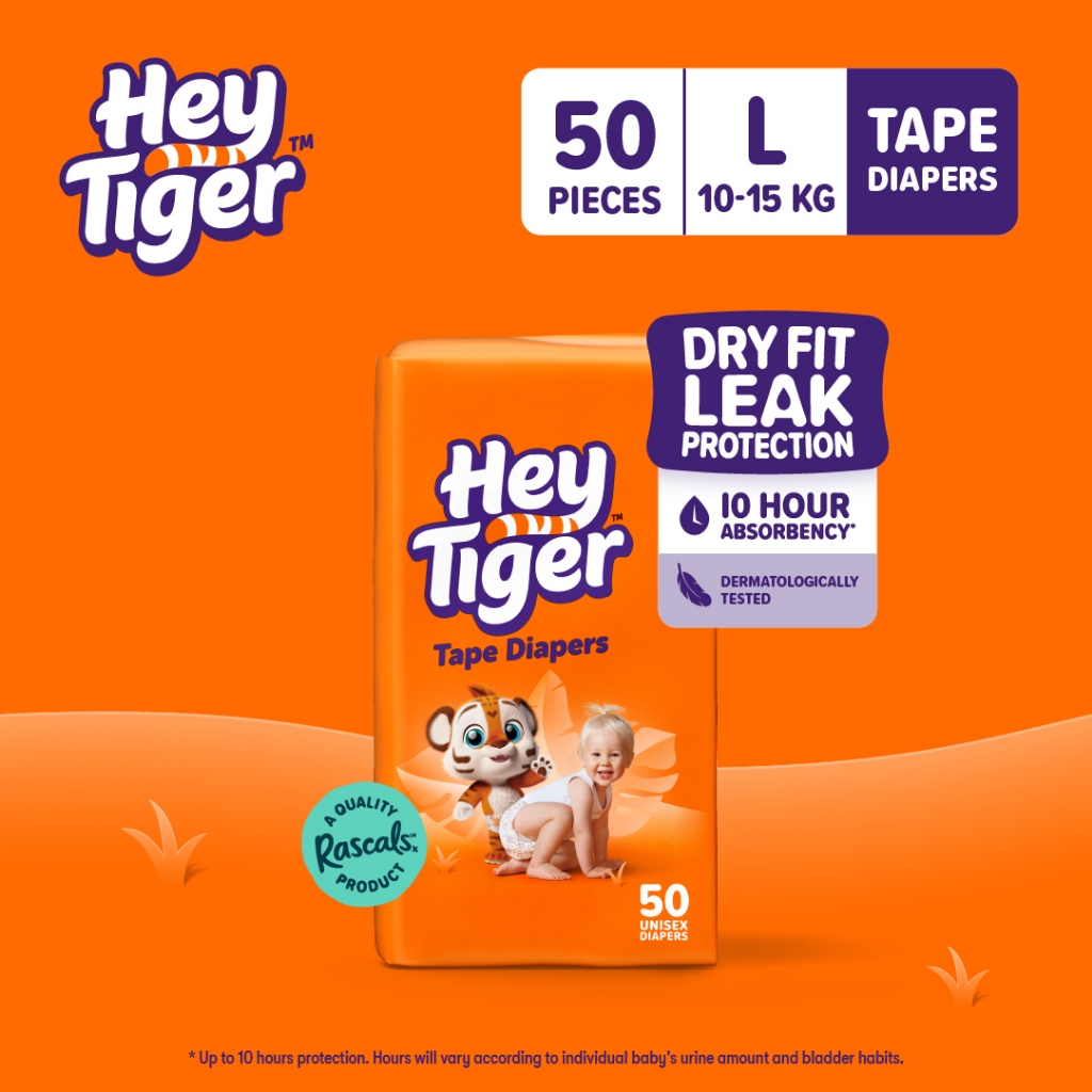 Hey Tiger Tape Diaper, Jumbo Pack - Large, 50 Pads | Shopee Philippines