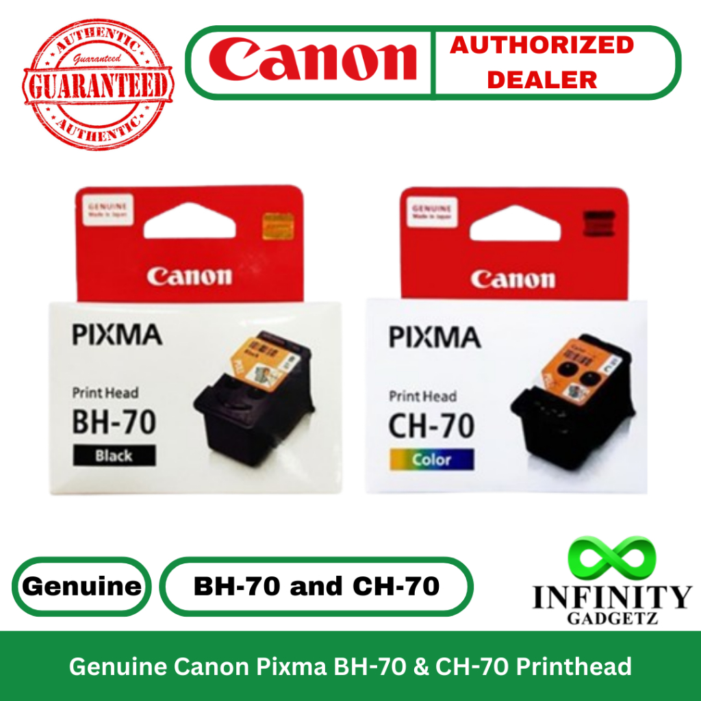 Genuine Canon Pixma BH-70 and CH-70 Printhead for G-series printers ...