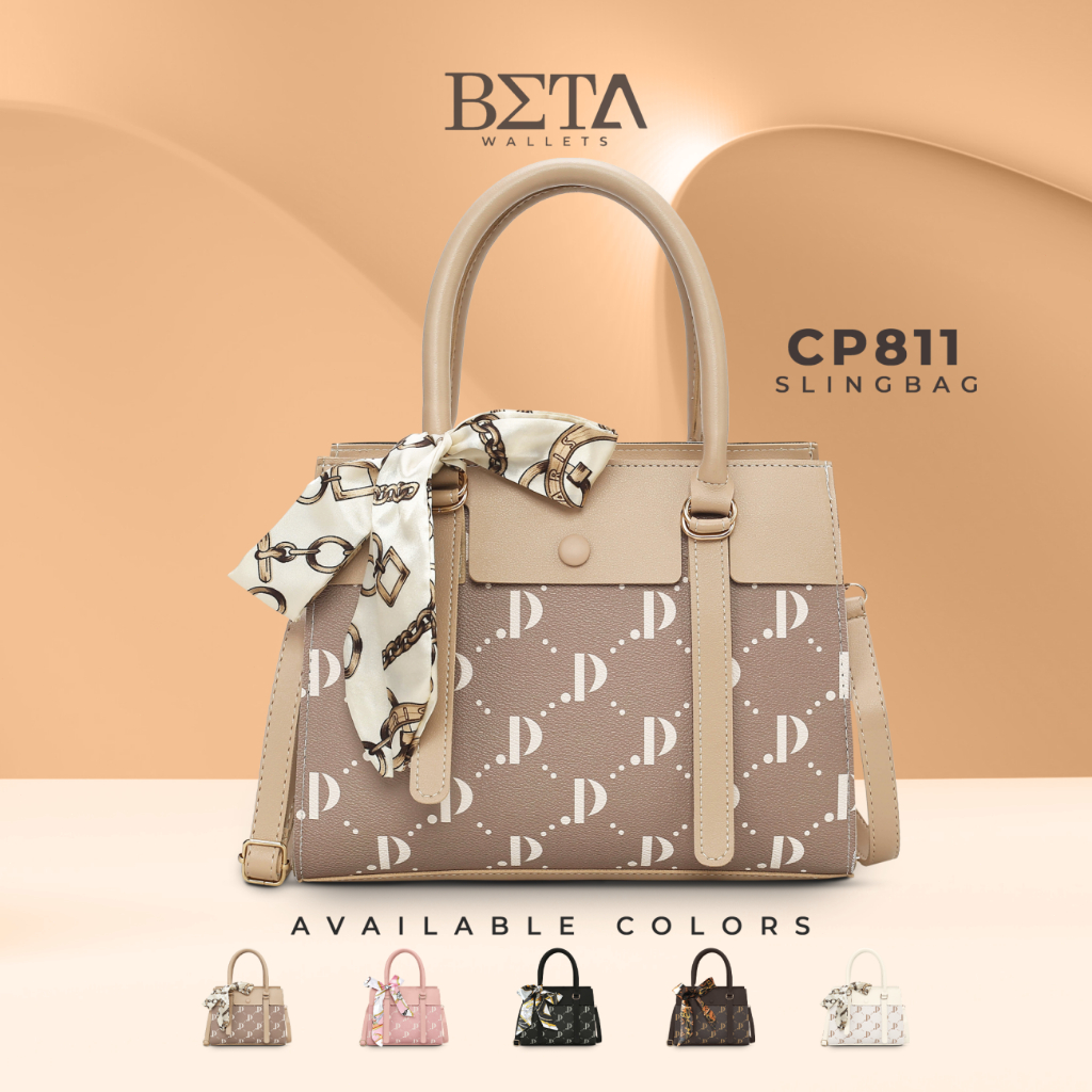BETA Handbag For Woman PU Leather Korean Fashion Ladies Cute 2 Way ...