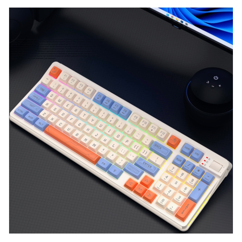 Keyboard Game console 97 key backlight symbol ergonomic keyboard ...