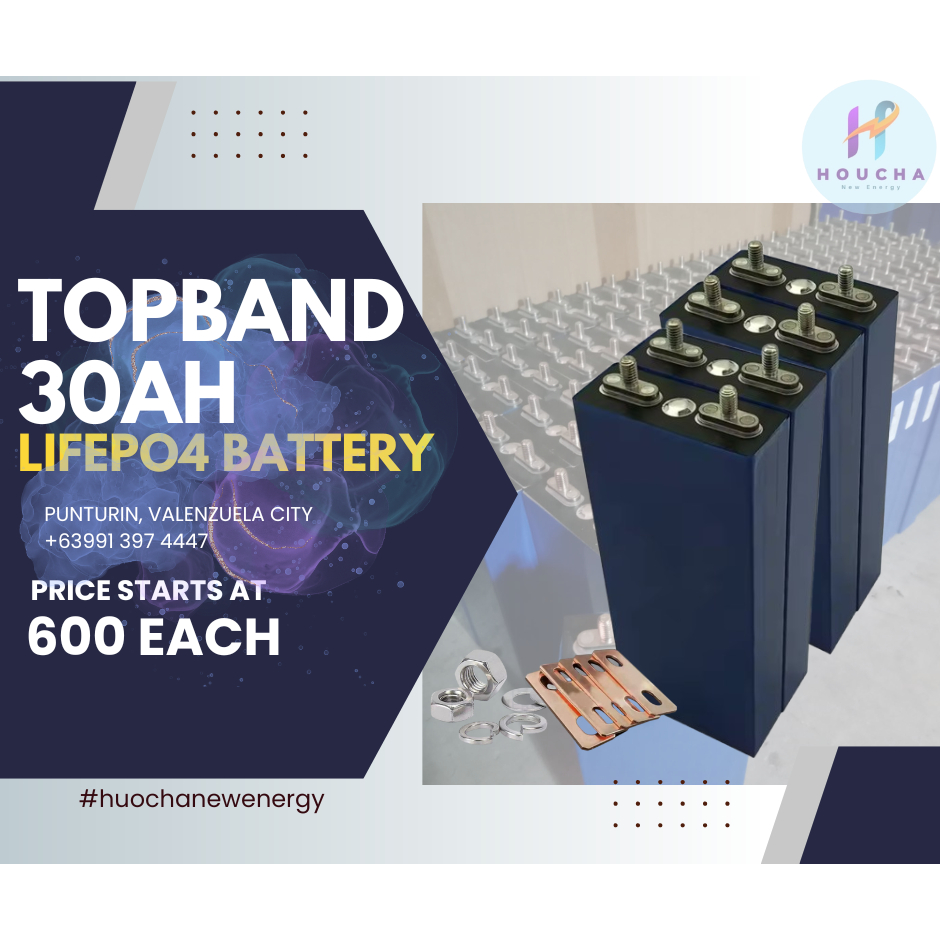 3.2V TOP BAND 30AH LIFEPO4 BATTERY NEW ENERGY LITHIUM ION BATTERIES ...
