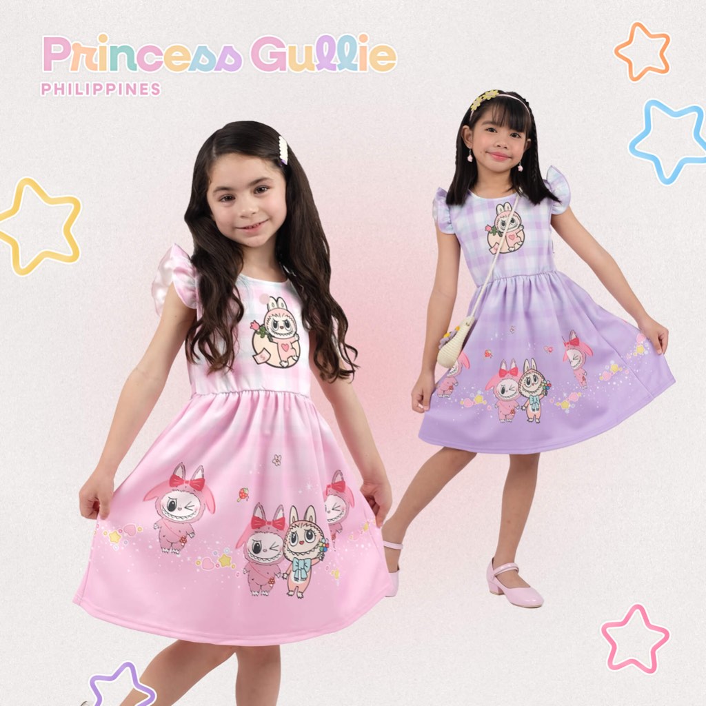 PRINCESS GULLIE FASHIONISTA KIDS LABUBU CASUAL DRESS FOR BABY GIRLS ...