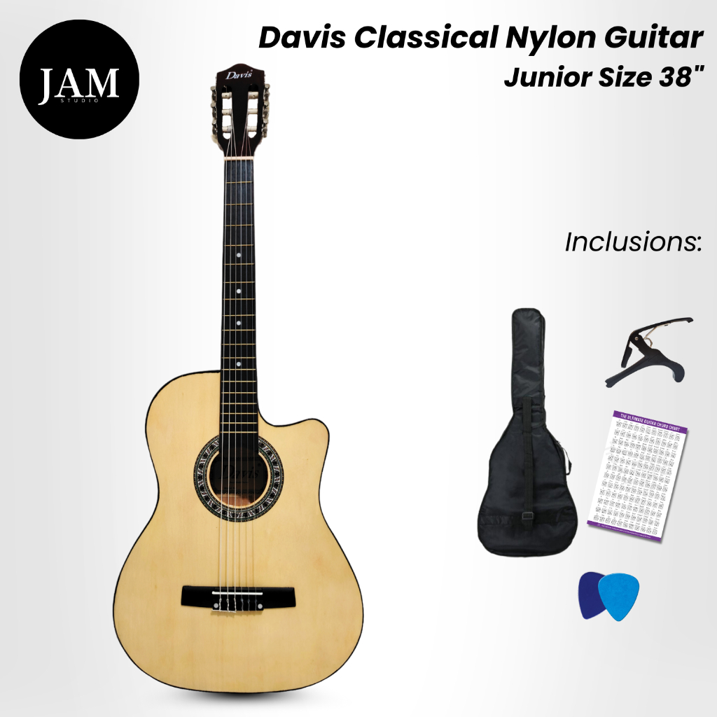 Davis Classical Nylon Guitar 38 inches Maple Wood | Shopee Philippines