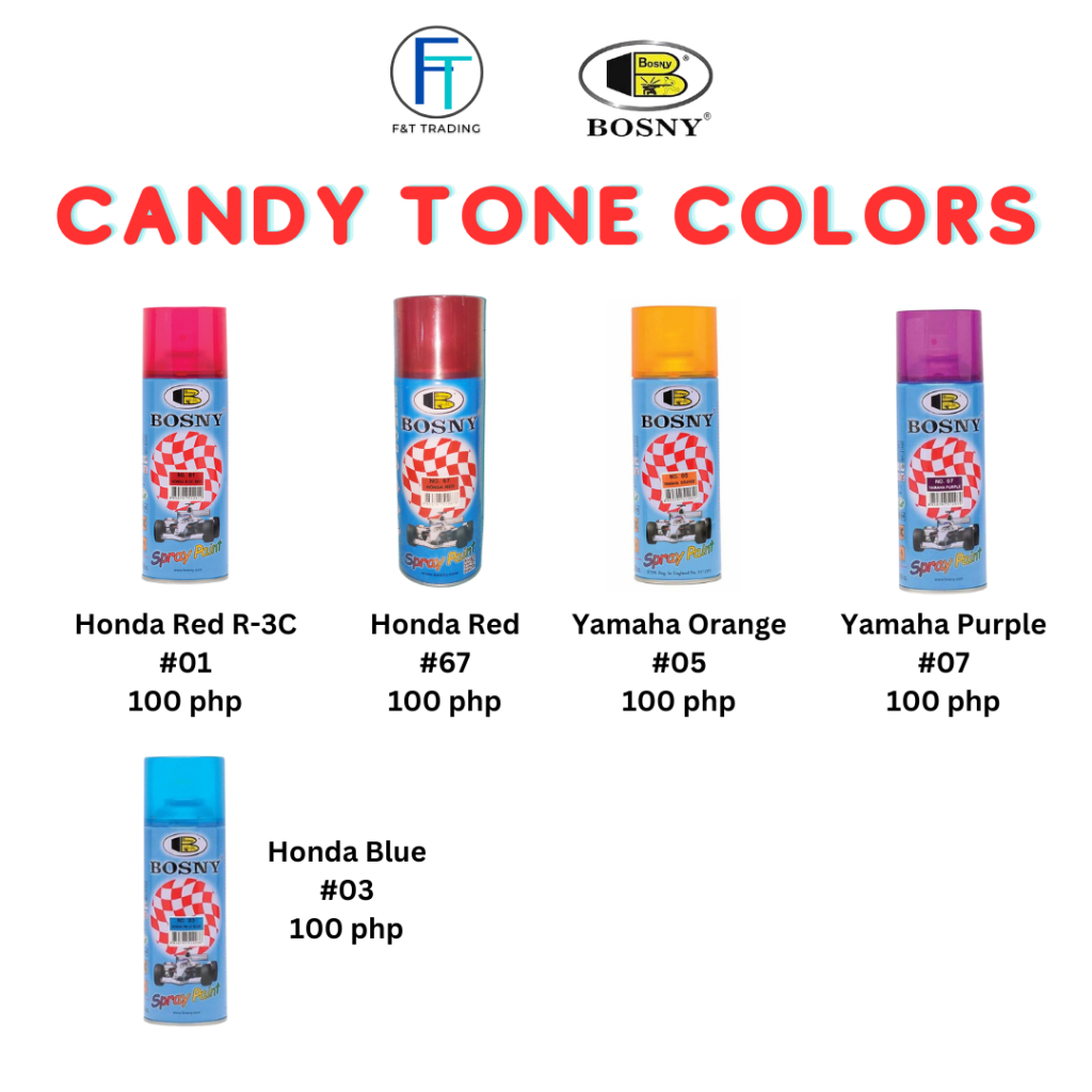 Bosny Candy Tone Colors Acrylic Paint | Shopee Philippines